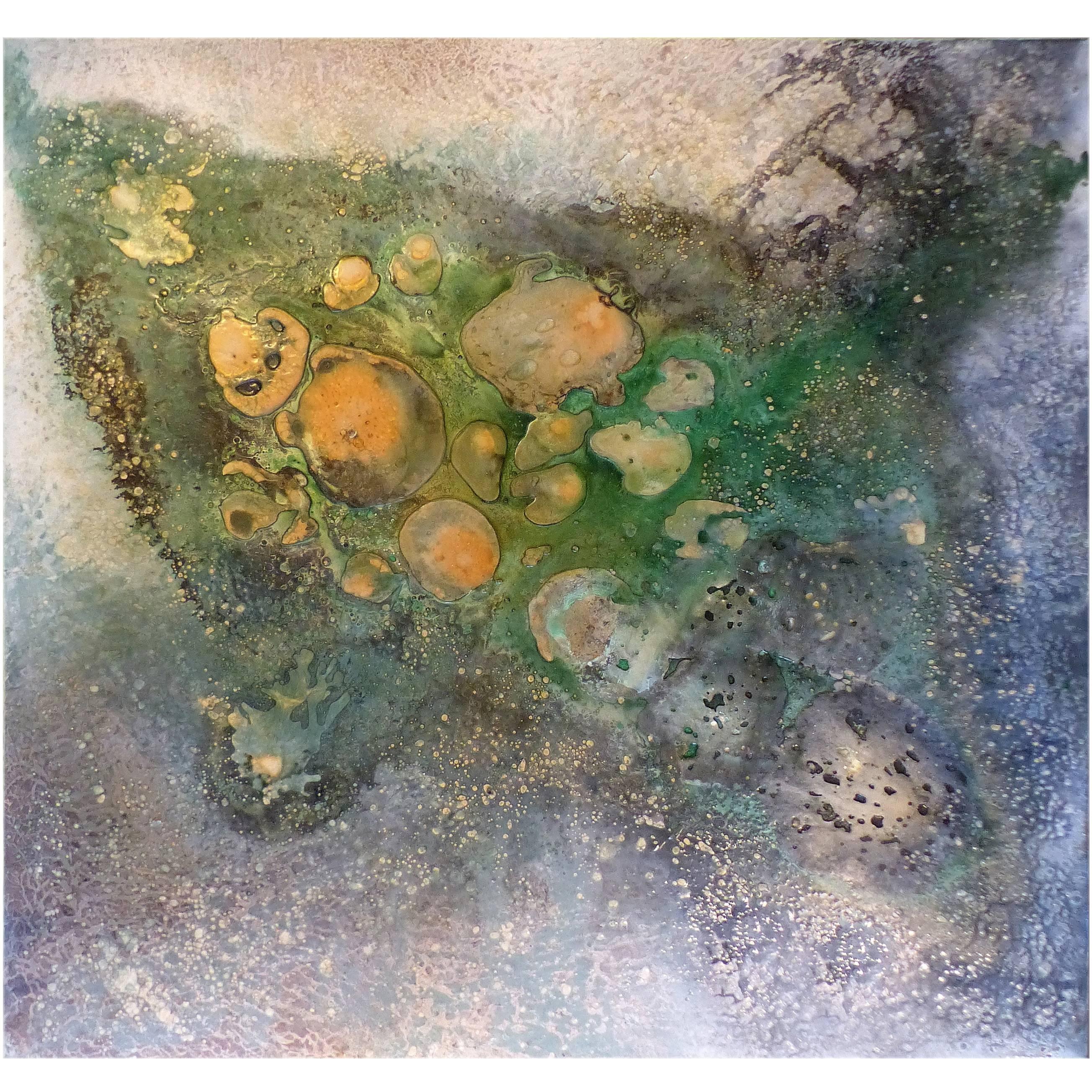 Andre Brandao Abstract Painting "Los Cayos", Brazilian For Sale at 1stDibs
