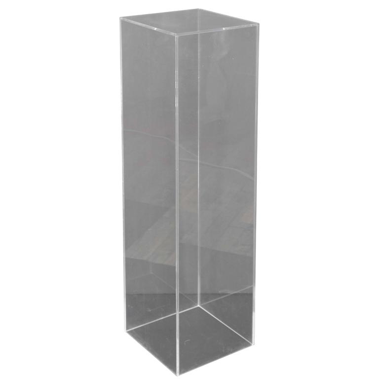 Clear Acrylic Pedestal at 1stDibs