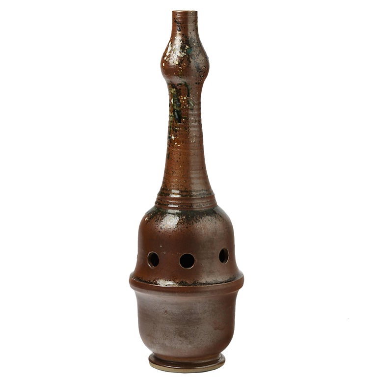 Big Stoneware Lamp by Andre Nault, circa 1970-1980 For Sale at 1stDibs