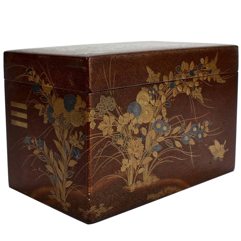 Fine Japanese Meiji Period Nahiji Lacquered Dresser Box at 1stDibs ...