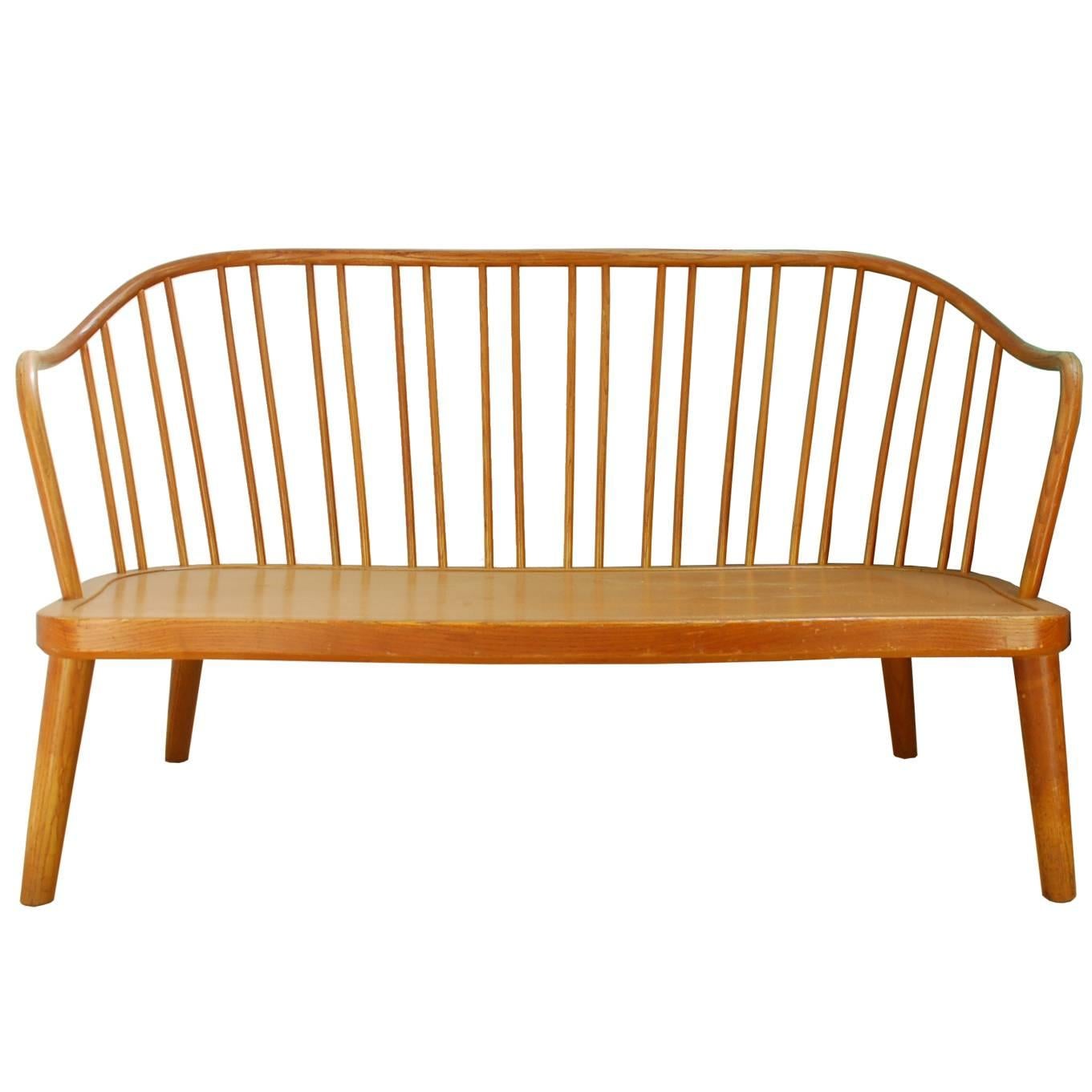 Scandinavian Modern Beech Benches - 6 For Sale on 1stDibs