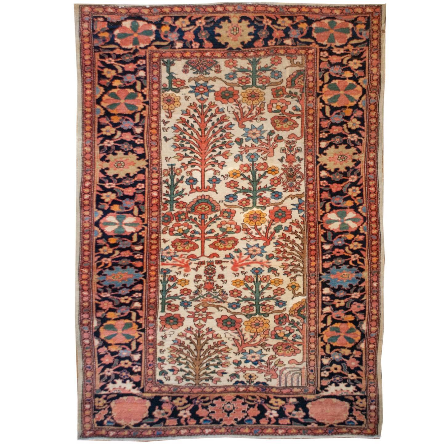Extraordinary 19th Century Sarouk Farahan Rug For Sale at 1stDibs