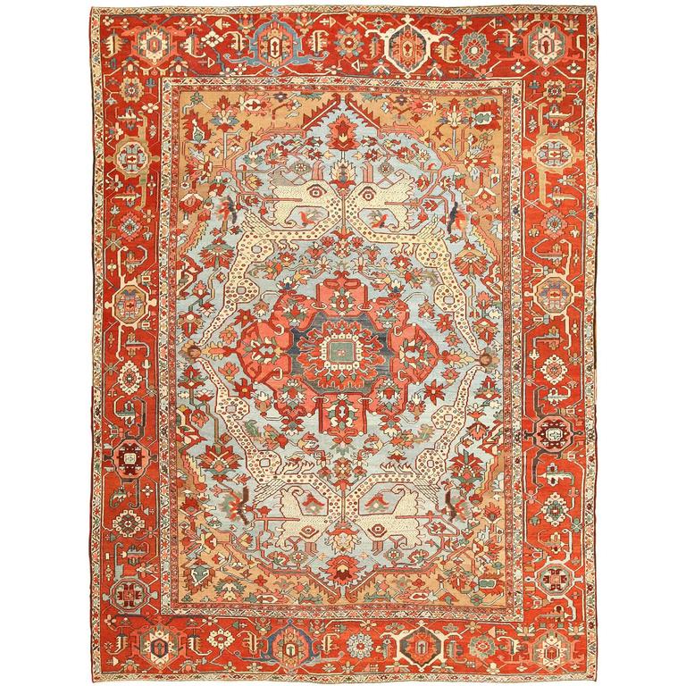 Antique Serapi Rug at 1stDibs