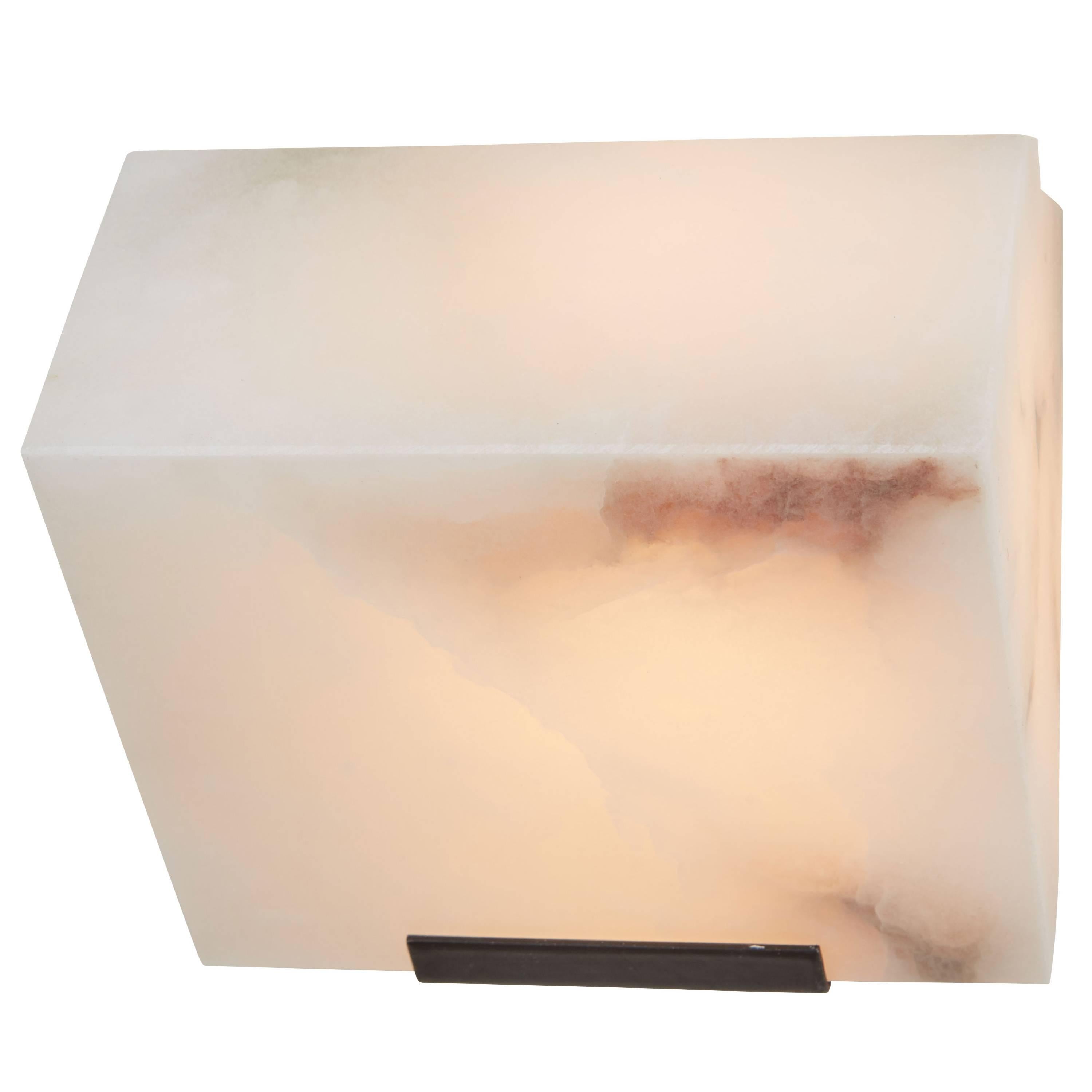 Simple Sloping Block Wall Lamp by Pierre Chareau Model SBA 108 For Sale ...
