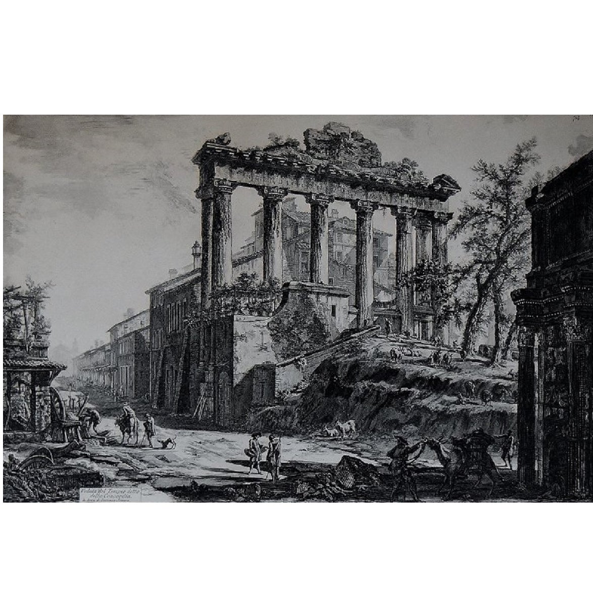 Francesco Piranesi Engraving, 1791 at 1stDibs