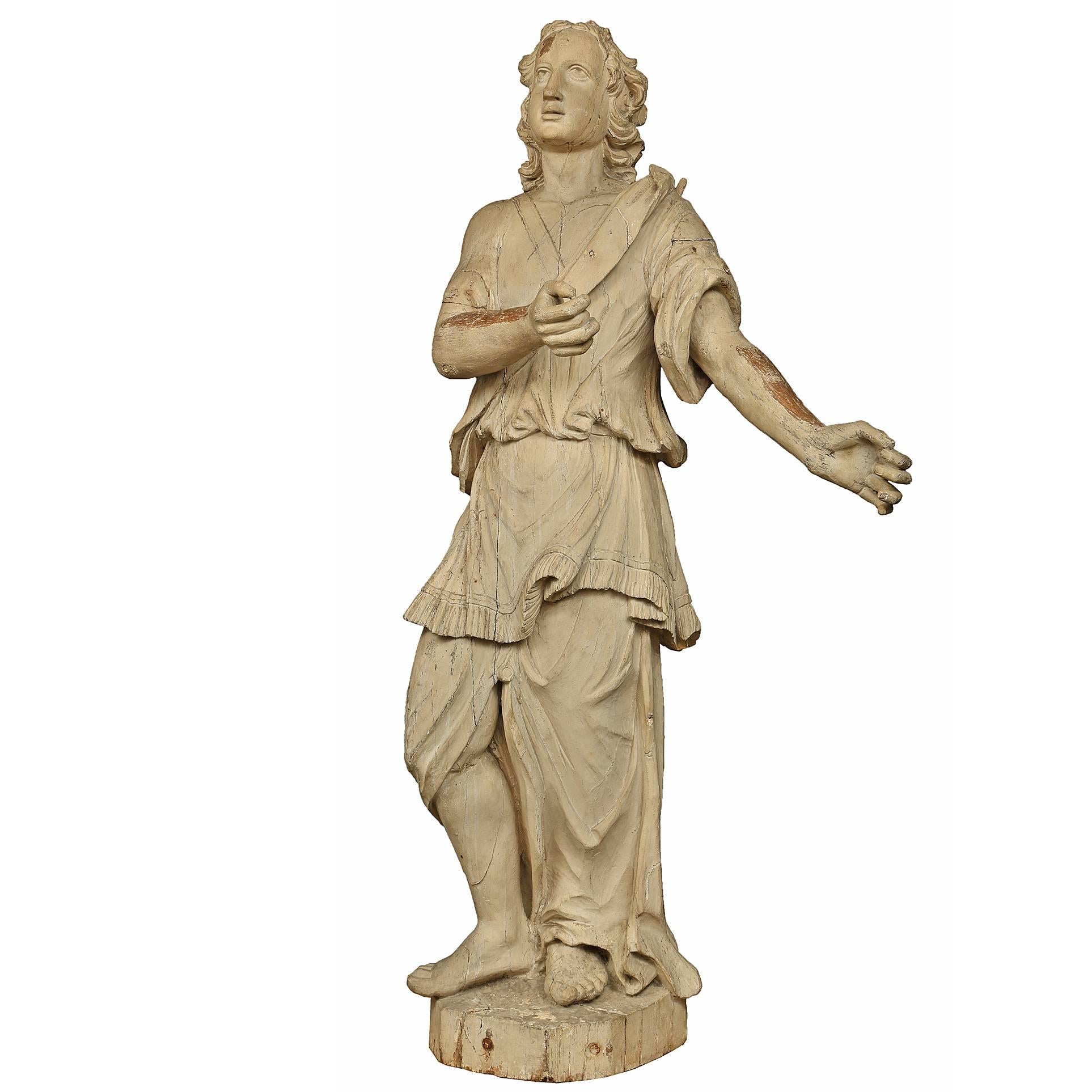 17th Century Carved Limestone Bust of Solon For Sale at 1stdibs