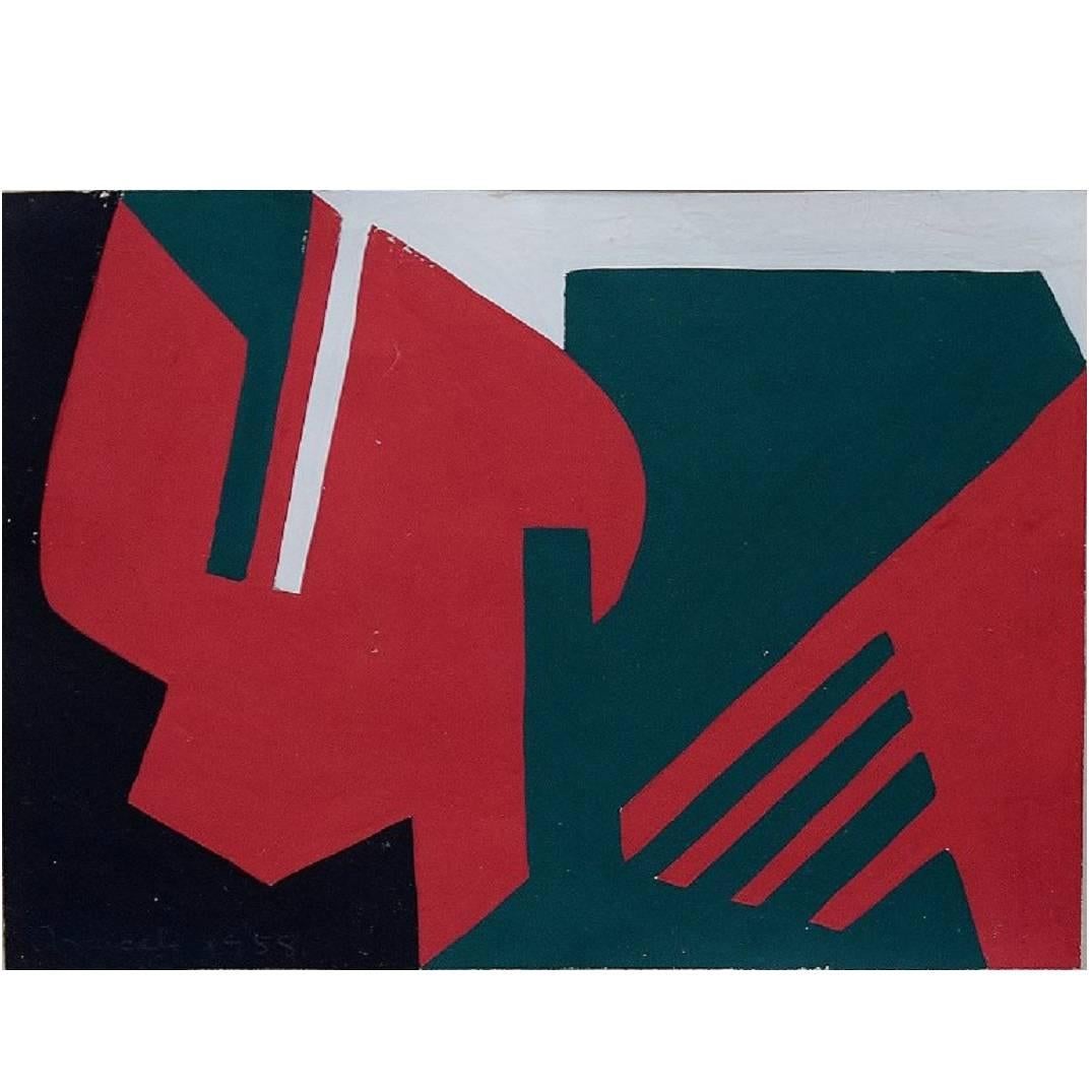 Araceli Gilbert, Ecuador. Abstract Composition, 1958, Oil on Board at ...