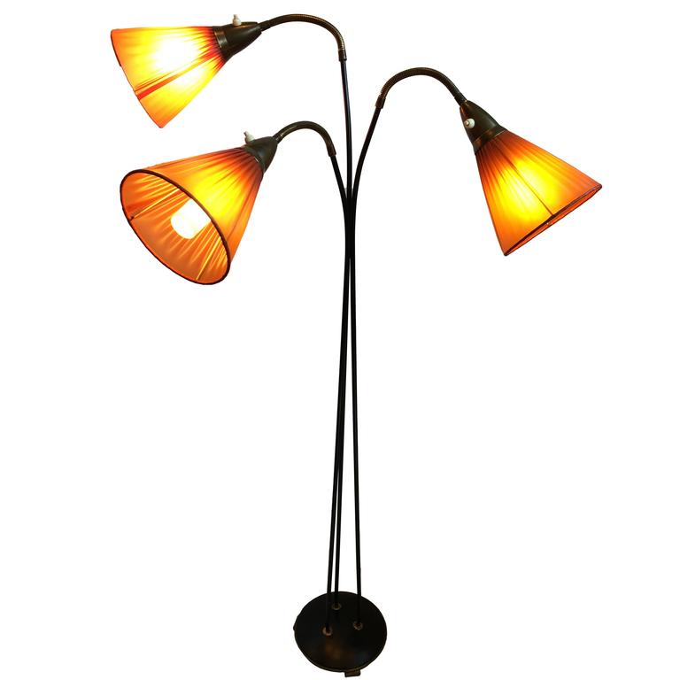 Danish Mid-Century 3 head Floor Lamp at 1stDibs