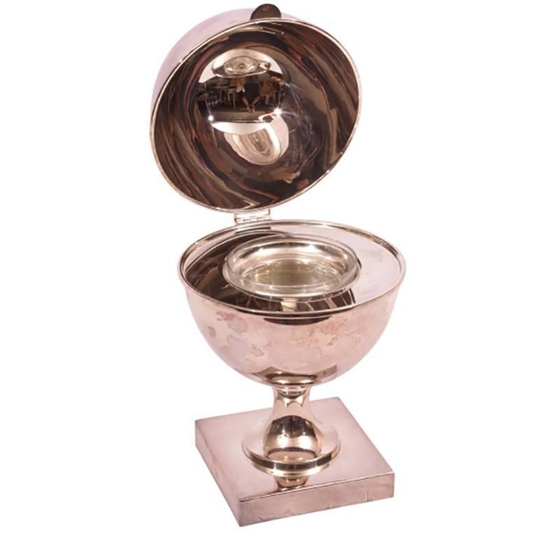 St. James, Brazil Silver Plate Caviar Server at 1stDibs