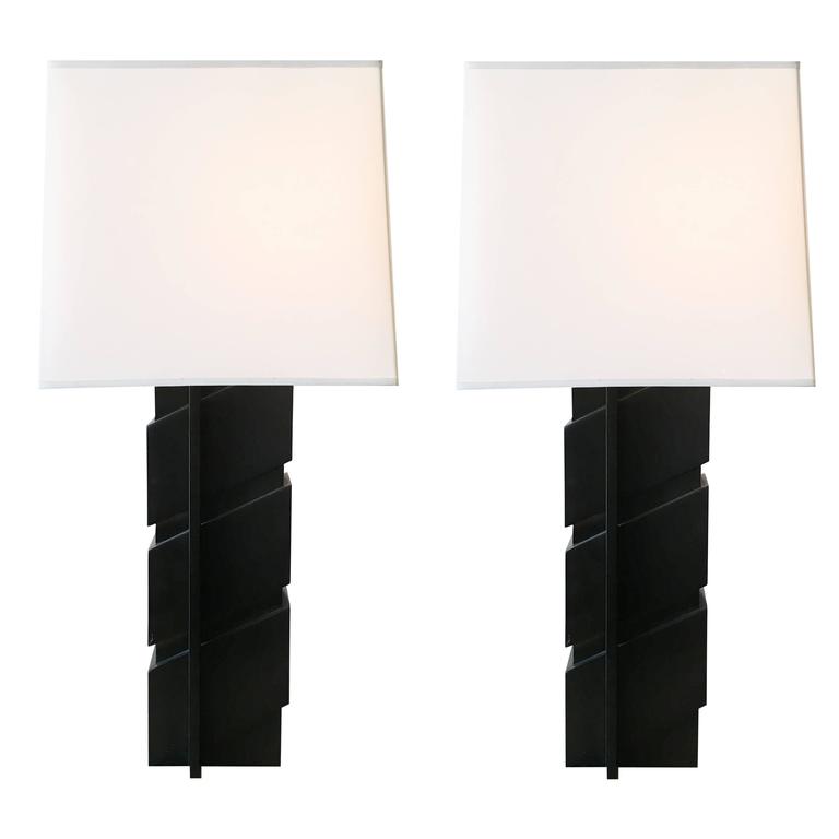 Edith Norton Rare Architectural Table Lamps For Sale at 1stDibs