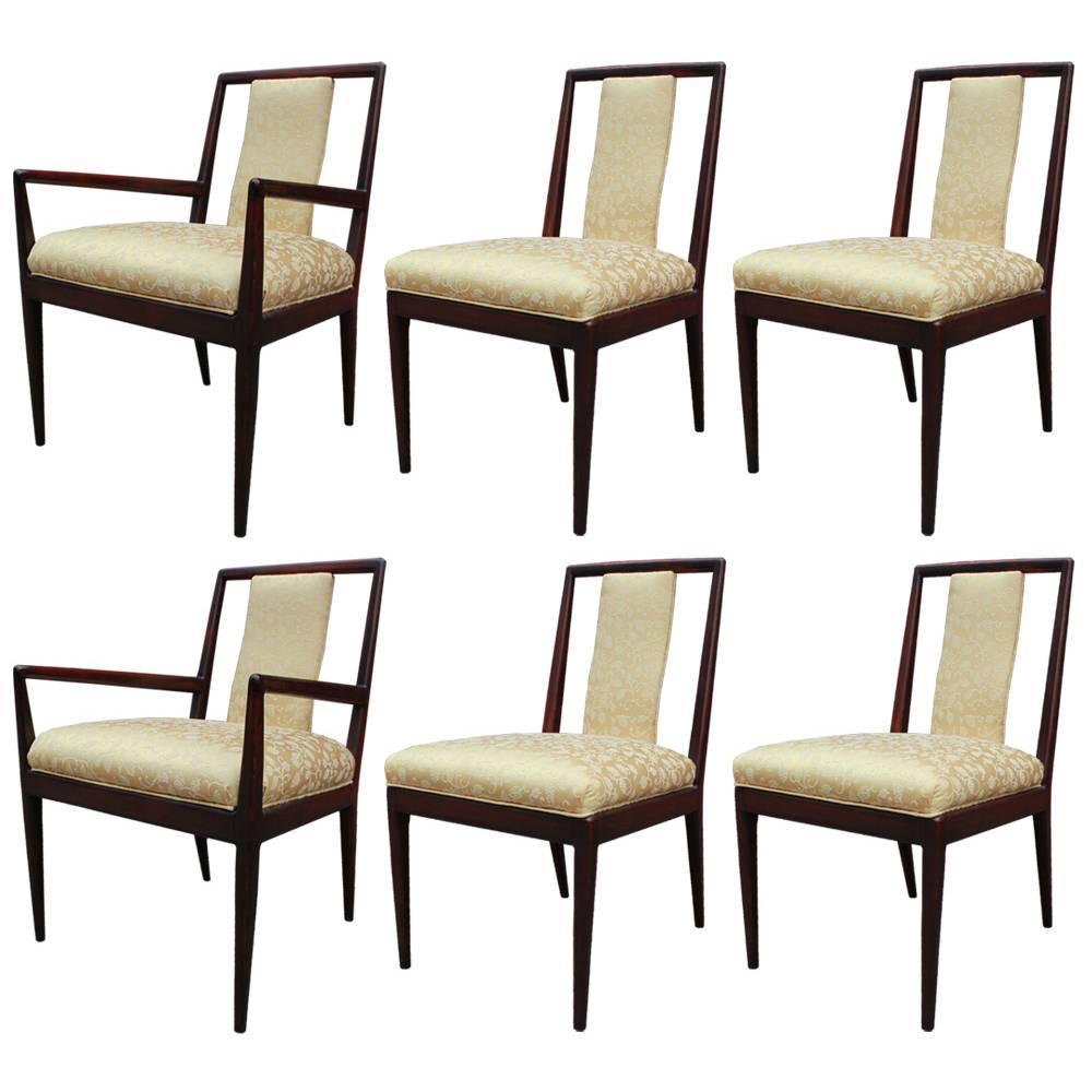 Sophisticated Set of Six Widdicomb Style Dining Chairs at 1stdibs