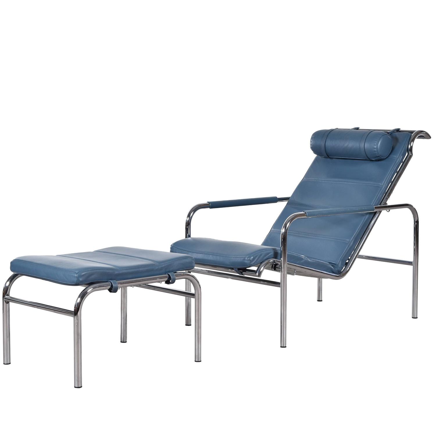 Gabriele Mucchi Genni Chaise and Ottoman for Zanotta, Italy For Sale at ...