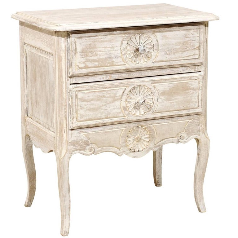 French Small Size Two-Drawer Painted Wood Chest from the 19th Century ...