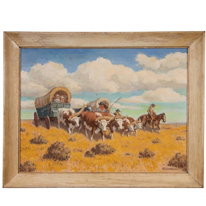 1969 Original Oil on Canvas by Robert Tyler Lee, 1910-1987 For Sale at ...