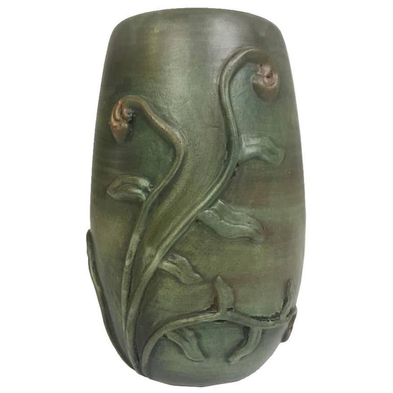 Weller Pottery Kenova Fiddle Vase at 1stDibs