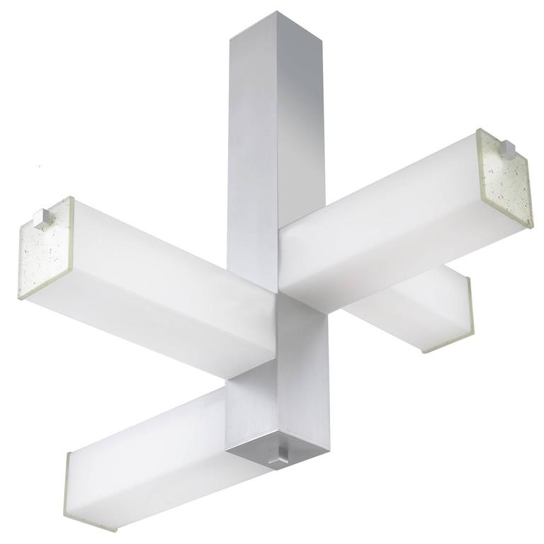 Exterior Commercial Square Glass Pendant Light Fixtures