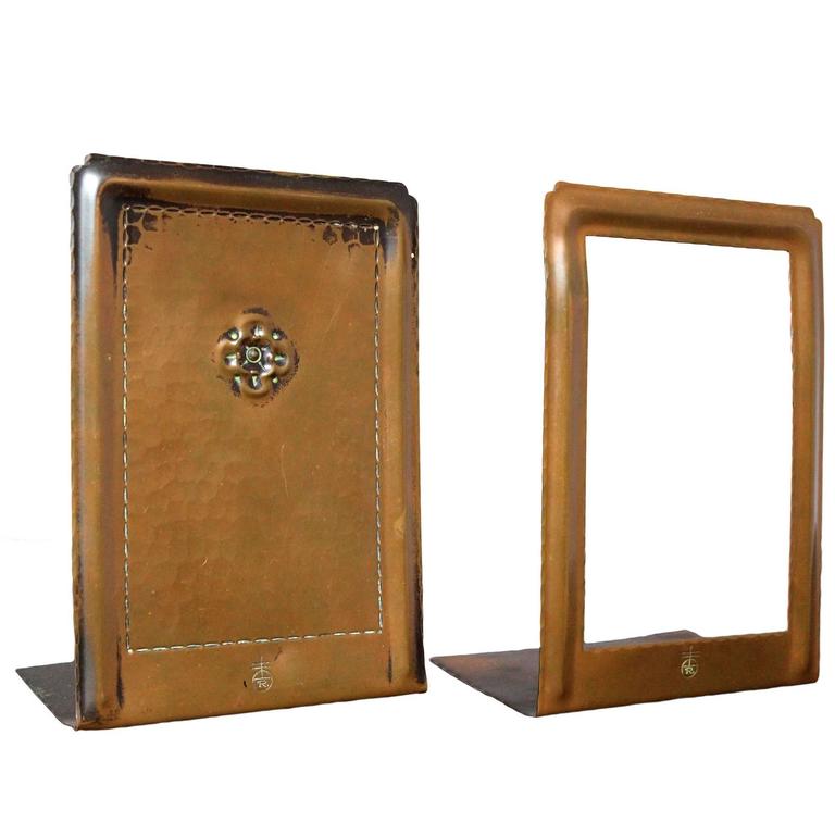 Antique Pair of Roycroft Hammered Copper Bookends at 1stDibs | roycroft ...