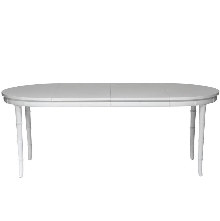 Henredon Faux-Bamboo Dining Table at 1stDibs