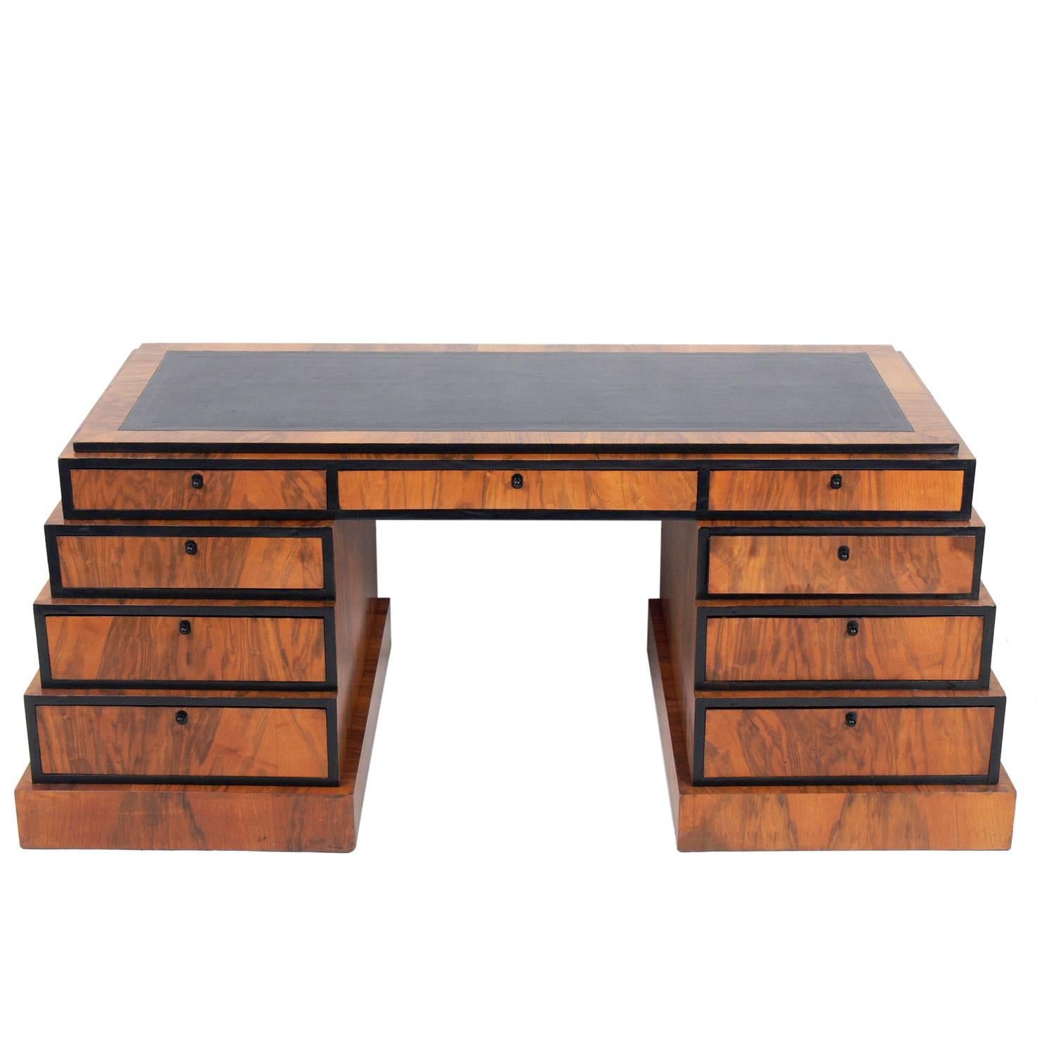 Art Deco "Skyscraper Furniture" Desk, in the style of Paul Frankl ...