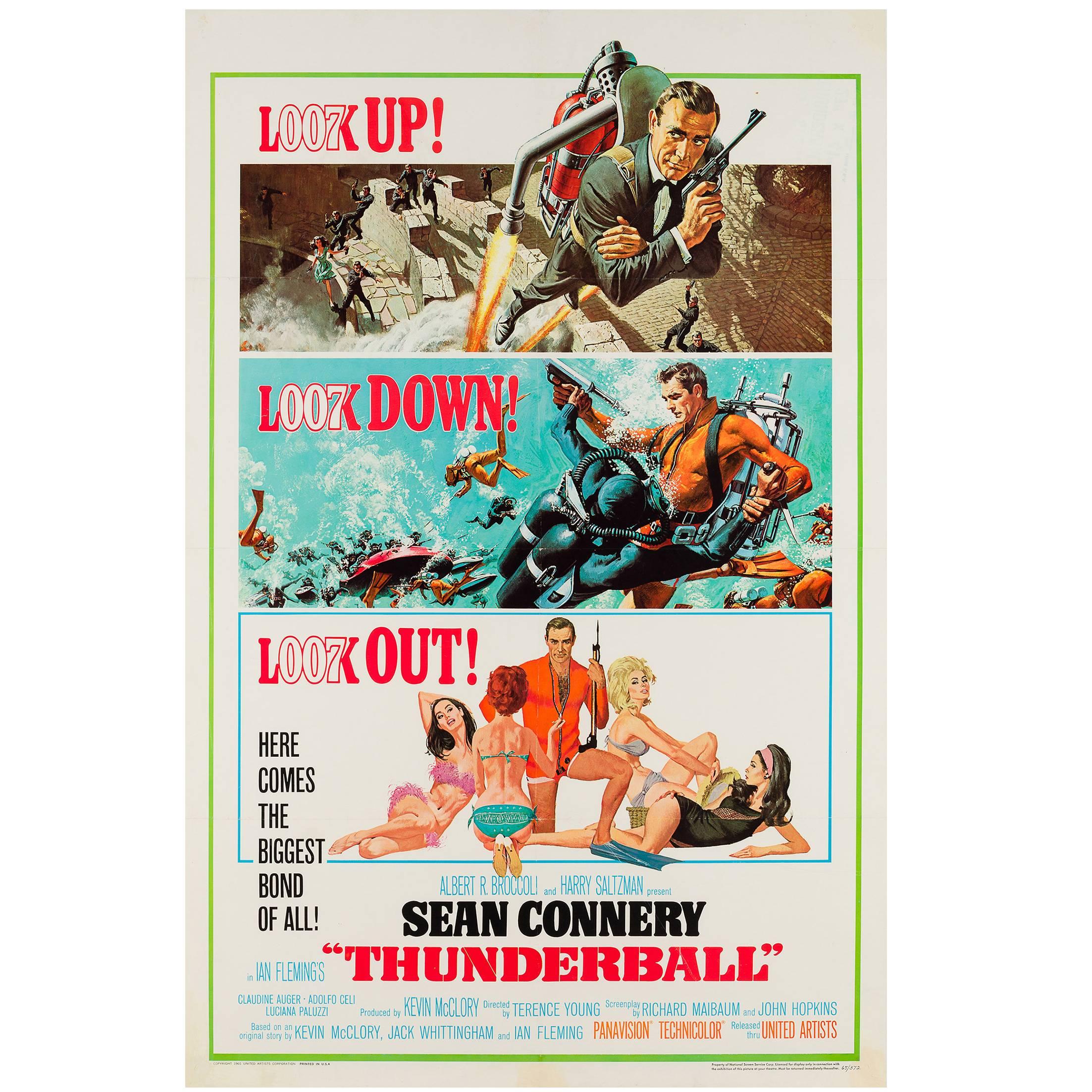Thunderball Original US Film Poster, Robert McGinnis and Frank McCarthy, 1965 at 1stDibs ...