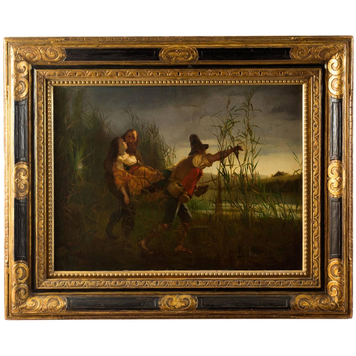 "Rescue", painting by Howard Pyle For Sale at 1stdibs