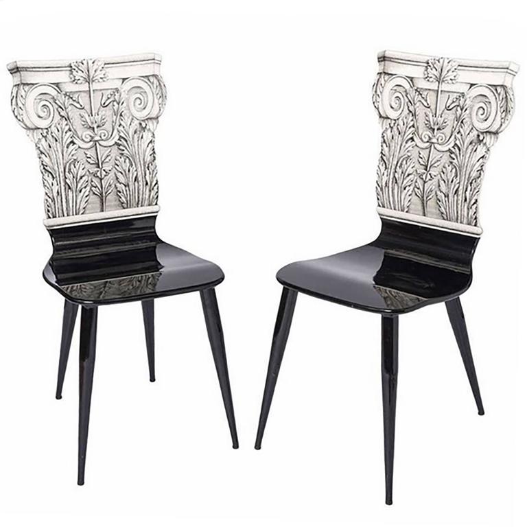 Fornasetti 'Corinthian Column' Chair at 1stDibs