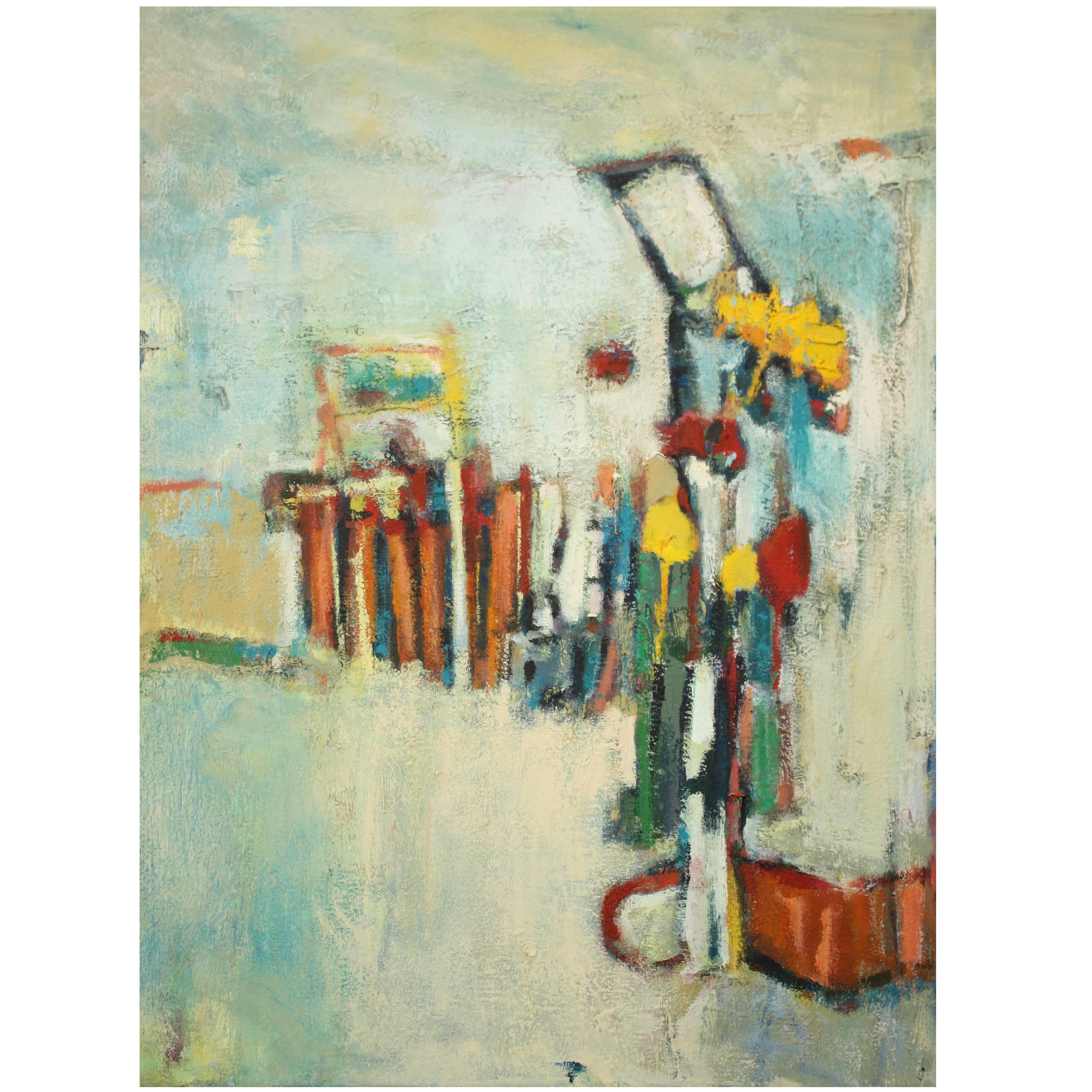 "Baltimore Harbor Activity" Painting by Bennard Perlman, 1953 For Sale ...