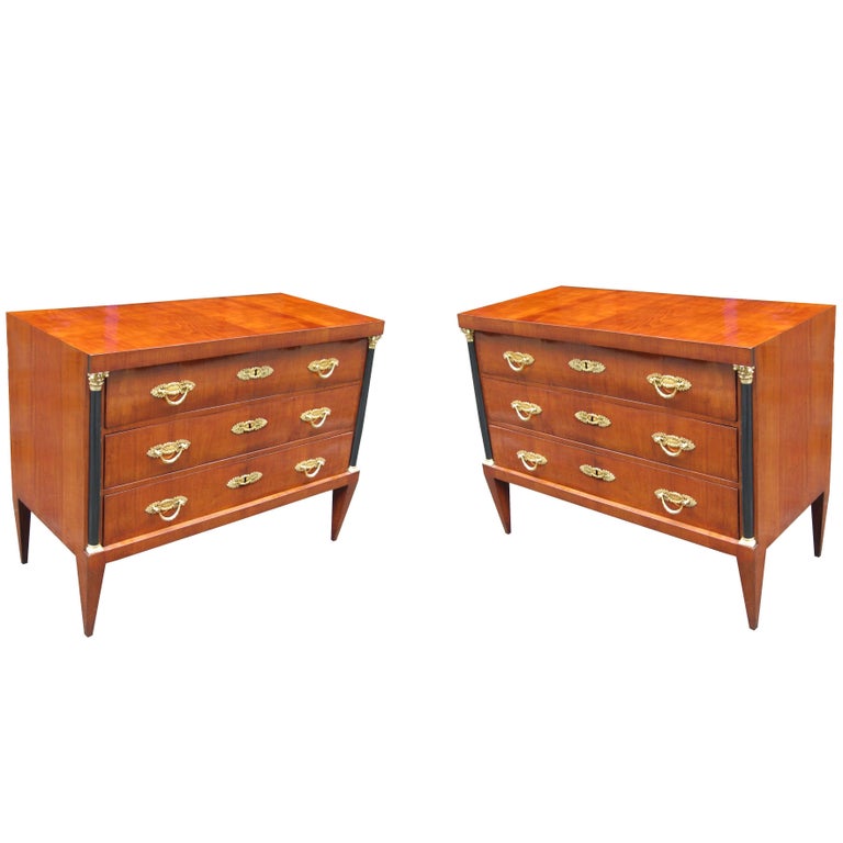Important Pair of Neoclassical Commodes For Sale at 1stDibs