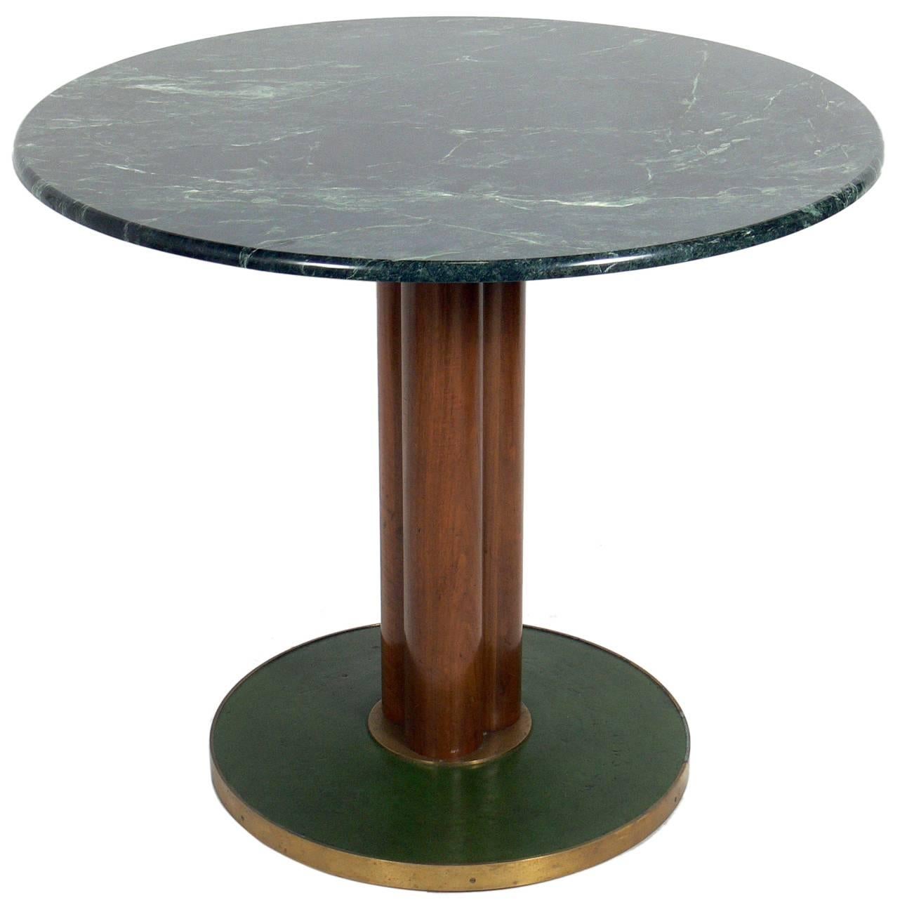 Dunbar Marble-Top Table at 1stDibs