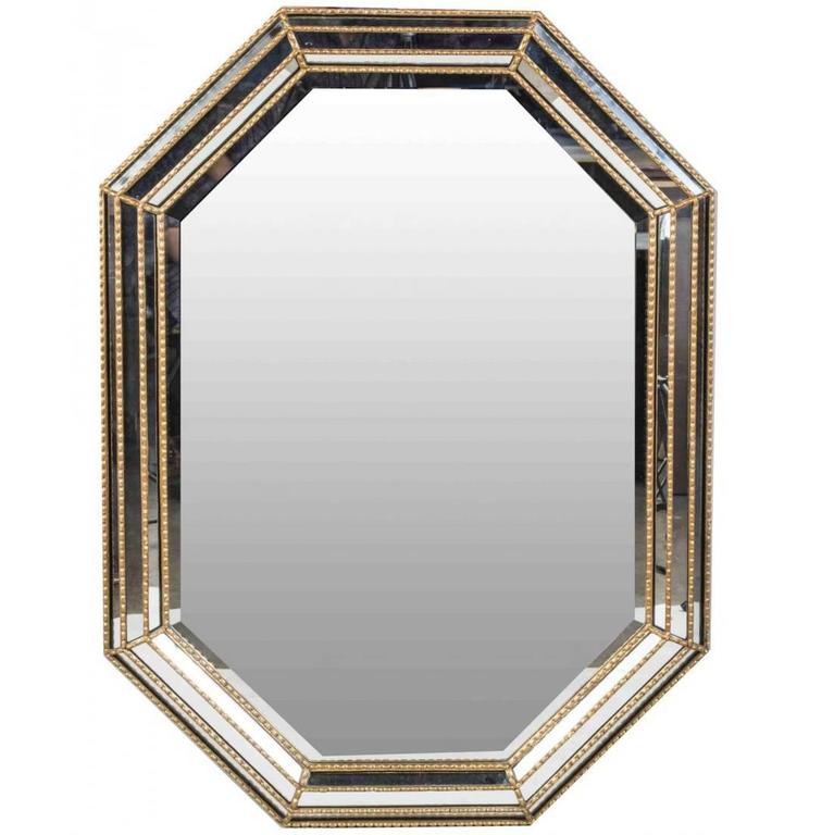 Large La Barge Giltwood Octagonal Mirror at 1stDibs
