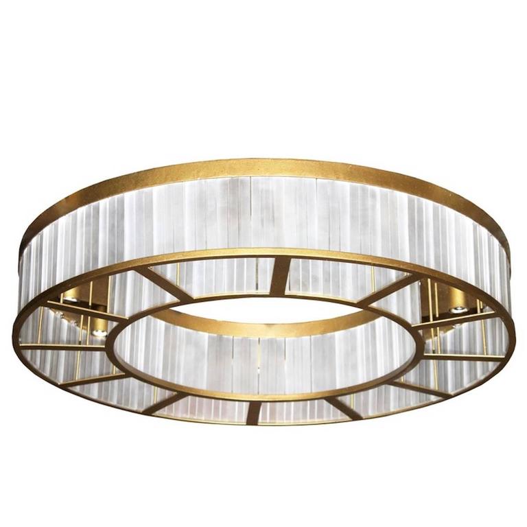 Contemporary Mount Ring Ceiling Flush Light For Sale at 1stDibs