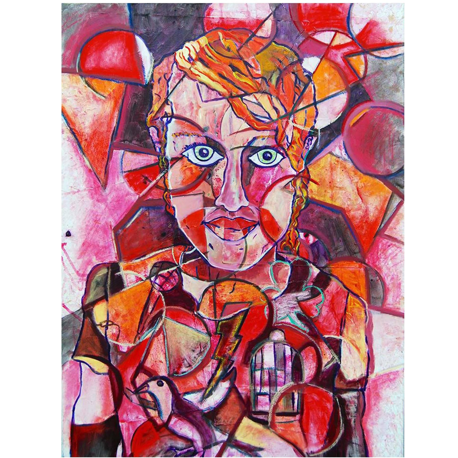 Abstract Art Painting "Identity" For Sale at 1stdibs