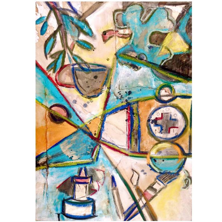 Abstract Art Painting "Knowledge is a Tree" For Sale at 1stDibs ...