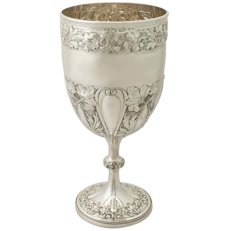 Antique Victorian Sterling Silver Presentation Cup at 1stDibs