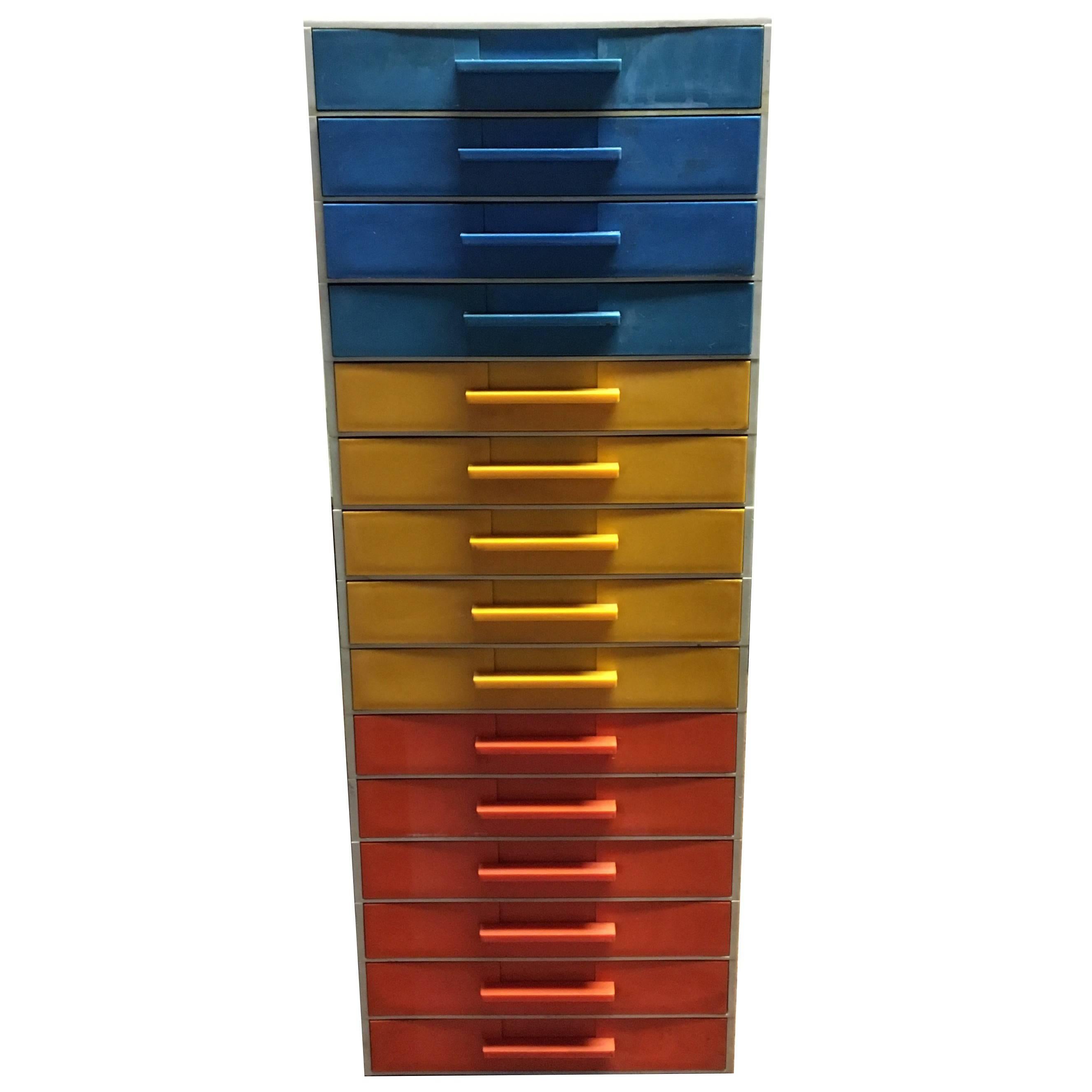 Modular Plastic Drawer System Storage Cabinet at 1stDibs