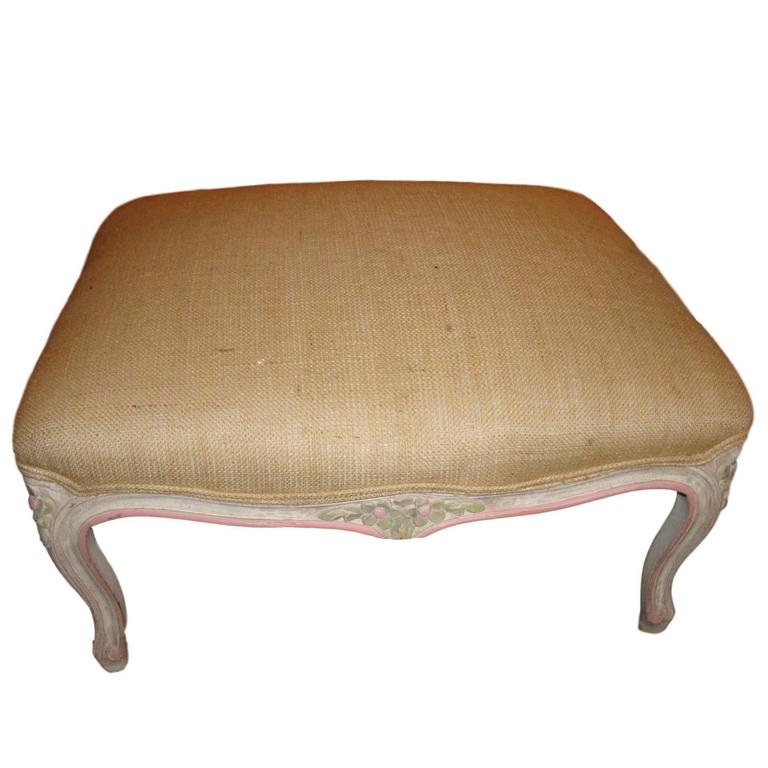 Louis XV Style Painted Foot Stool at 1stDibs