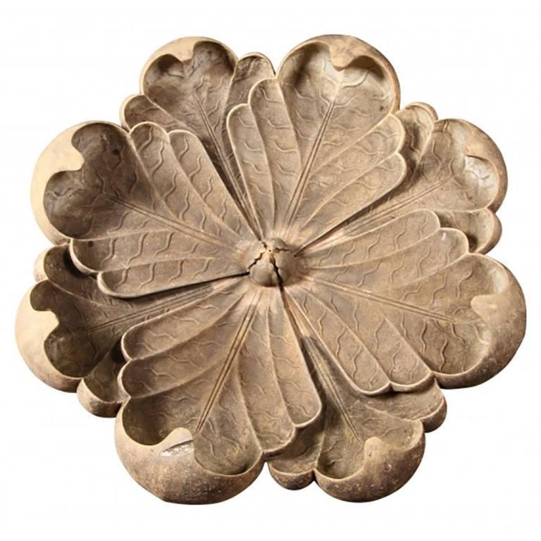 Spectacular Lotus Form Marble Fountain For Sale at 1stdibs