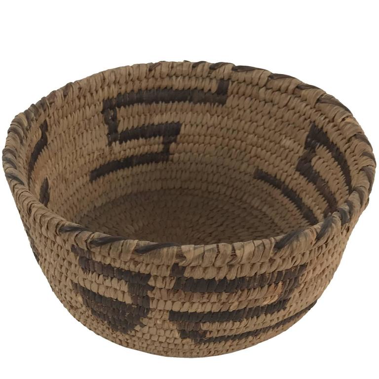 Small Twined Native American Bowl at 1stDibs