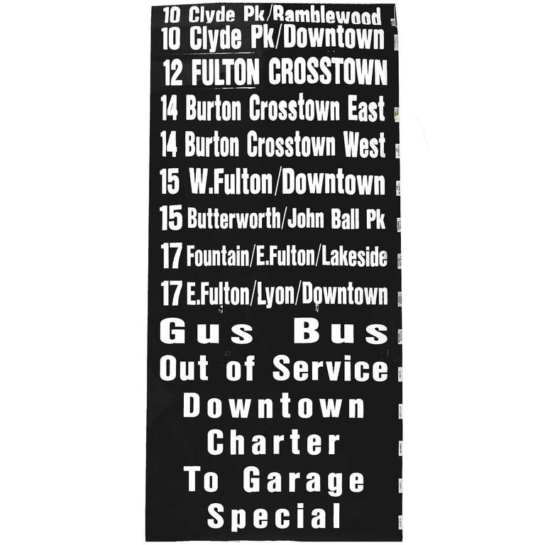 Vintage Bus Roll Grand Rapids Michigan For Sale at 1stDibs