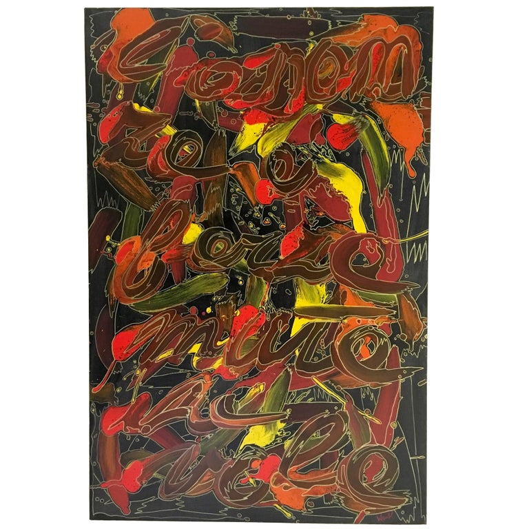 Painting "L'assenza È forza muta che vola" by Enzio Wenk, 2010 For Sale ...