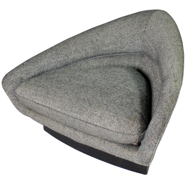 Adrian Pearsall Style Triangle Chair at 1stDibs | triangle shaped chair