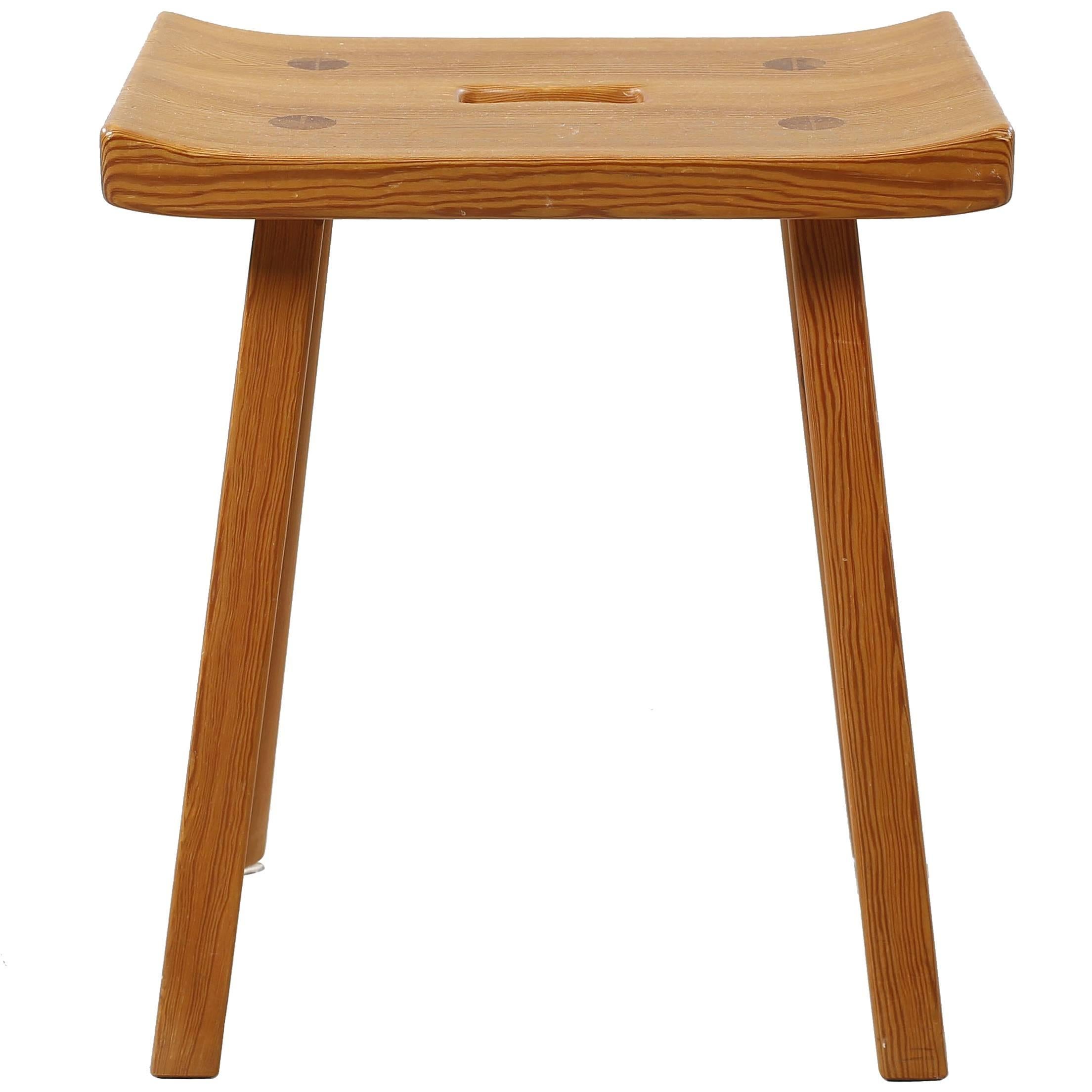 Stool, Carl Malmsten "Viking Stool" For Sale at 1stDibs