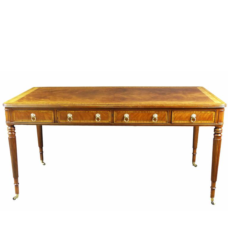 Fine Regency Style Writing Desk by E.J. Victor at 1stDibs