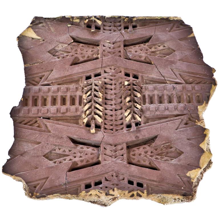 Early 20th Century Exterior Plaster Fragment from the Dana House For ...