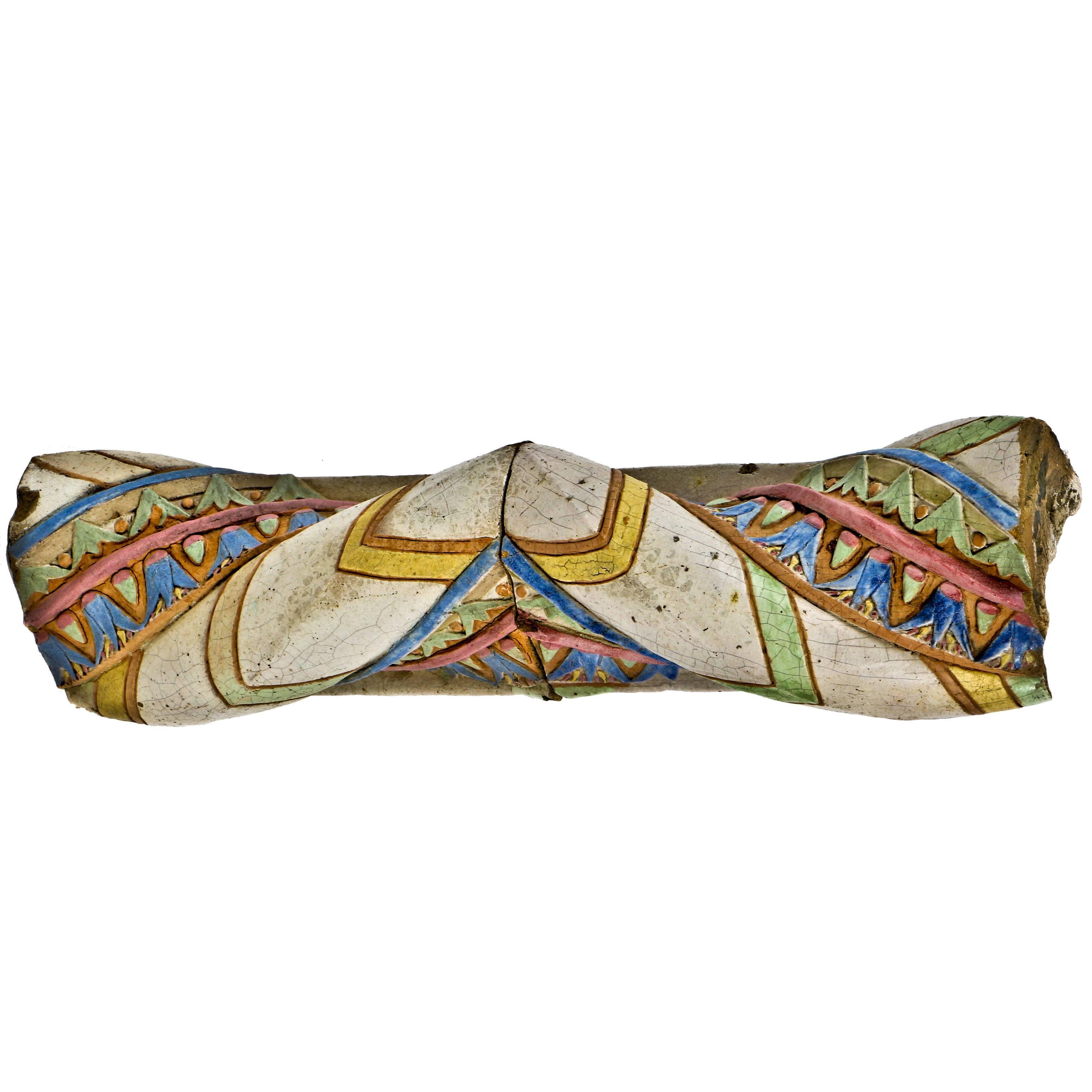 1920s Egyptian Revival Reebie Storage Building Twisted Glazed Terra ...