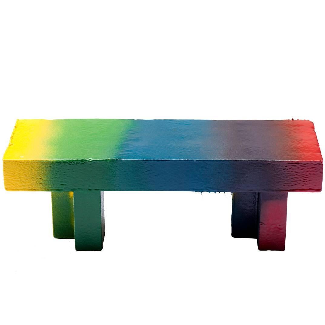 Max Lamb, Rainbow Poly Bench For Sale at 1stDibs