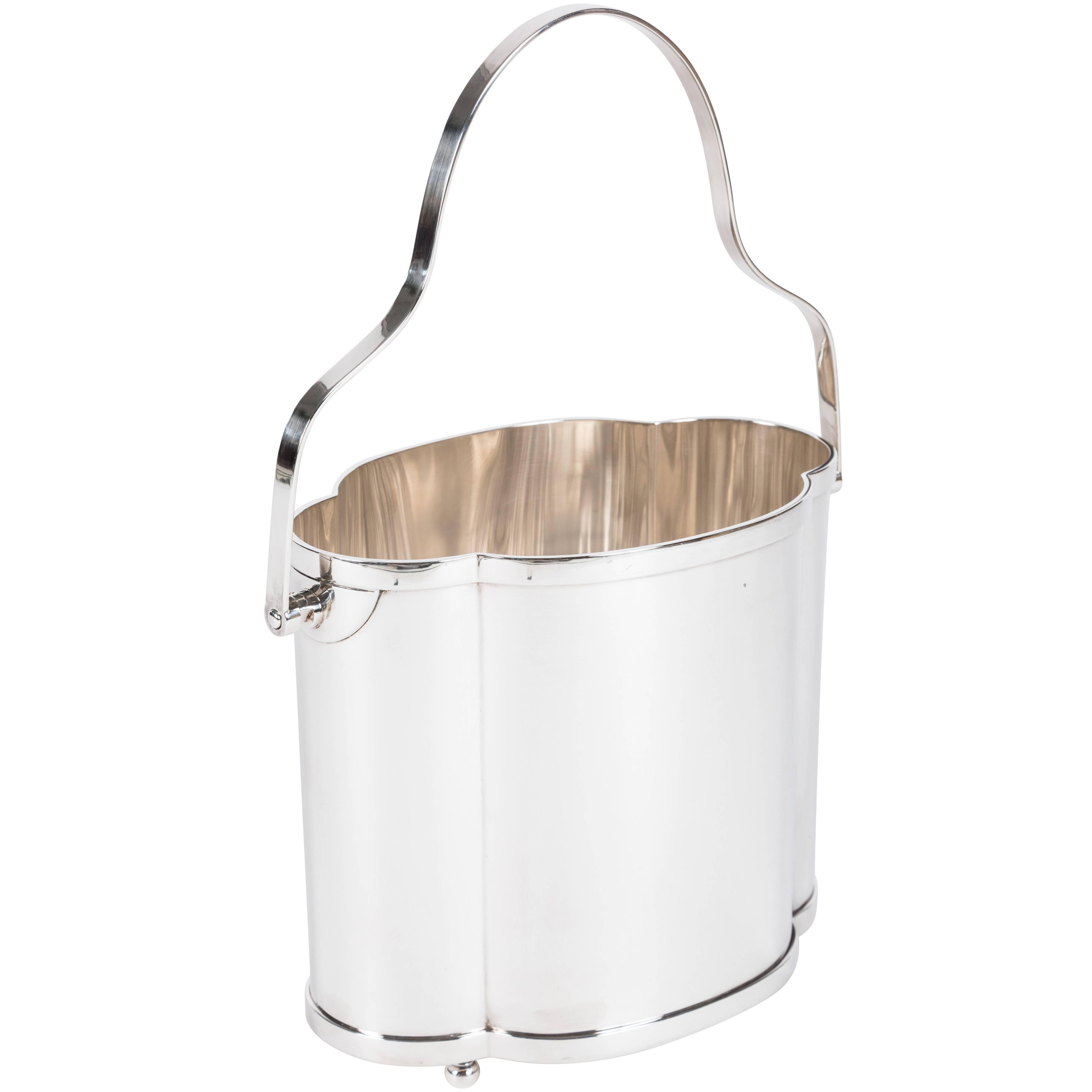 Dual Silver plated Wine Bucket by St James-Brazil at 1stDibs