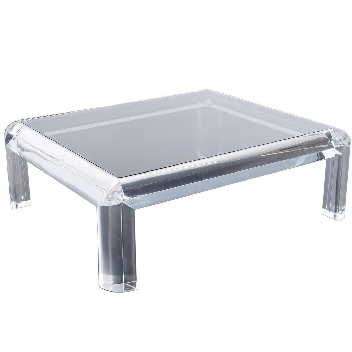 Vintage Lucite Coffee Table at 1stDibs