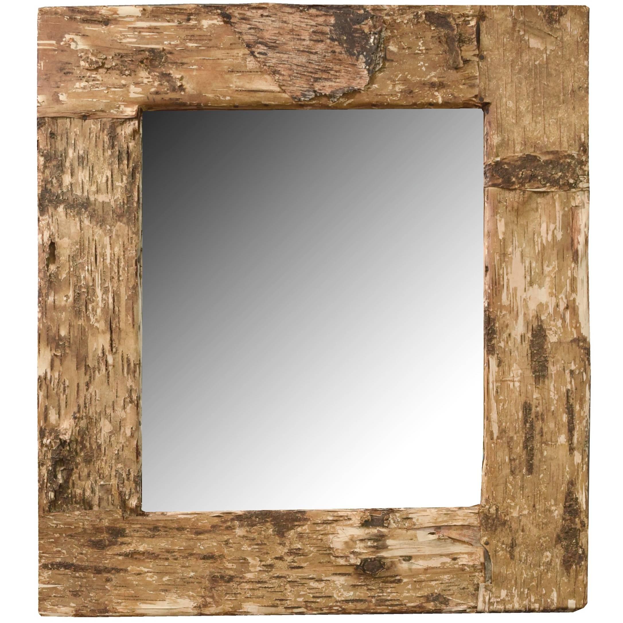 Birch Bark Frame with Mirror For Sale at 1stDibs | birch bark mirror