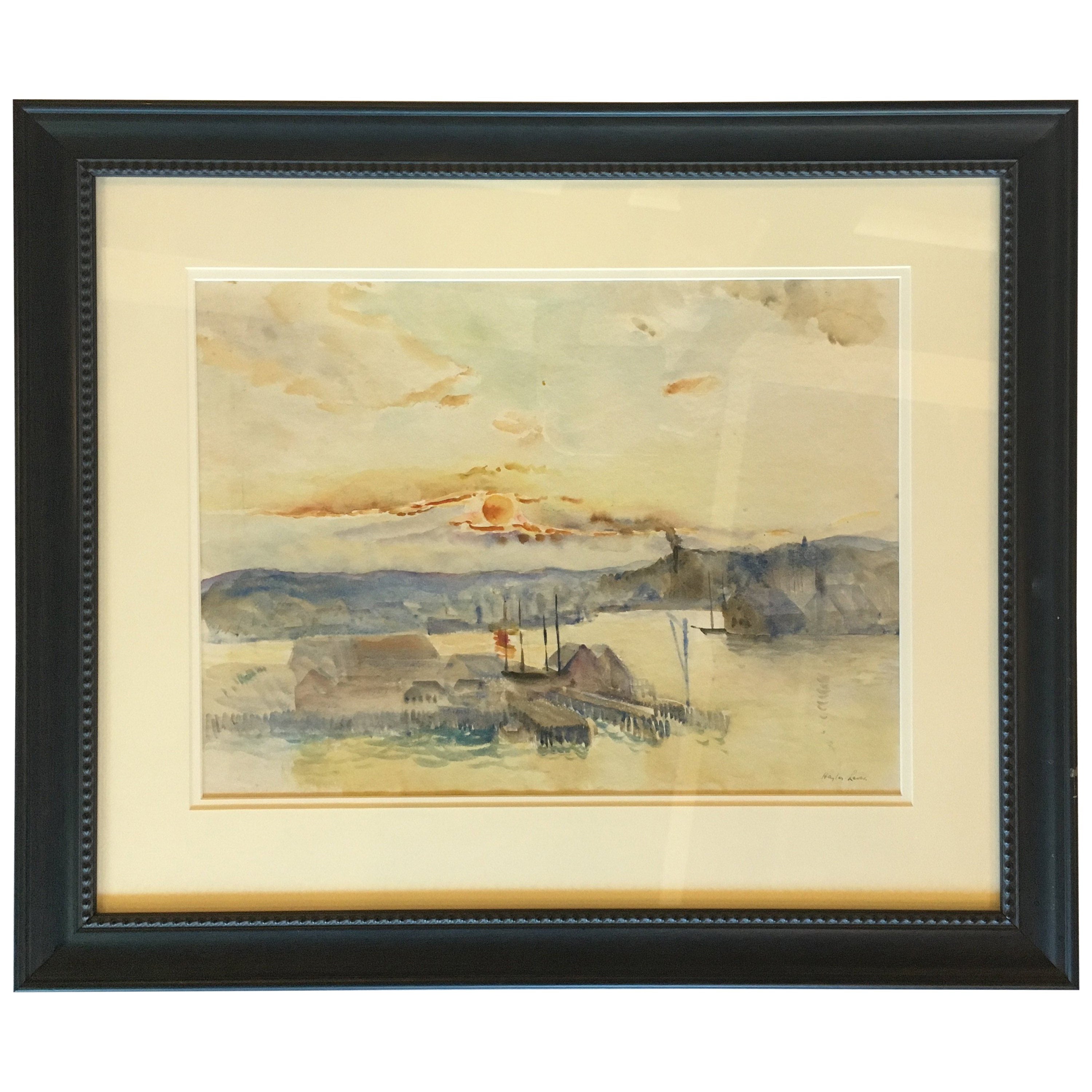 Antique Italian Watercolor Painting Signed by Mario Spinetti, 1848-1925 ...